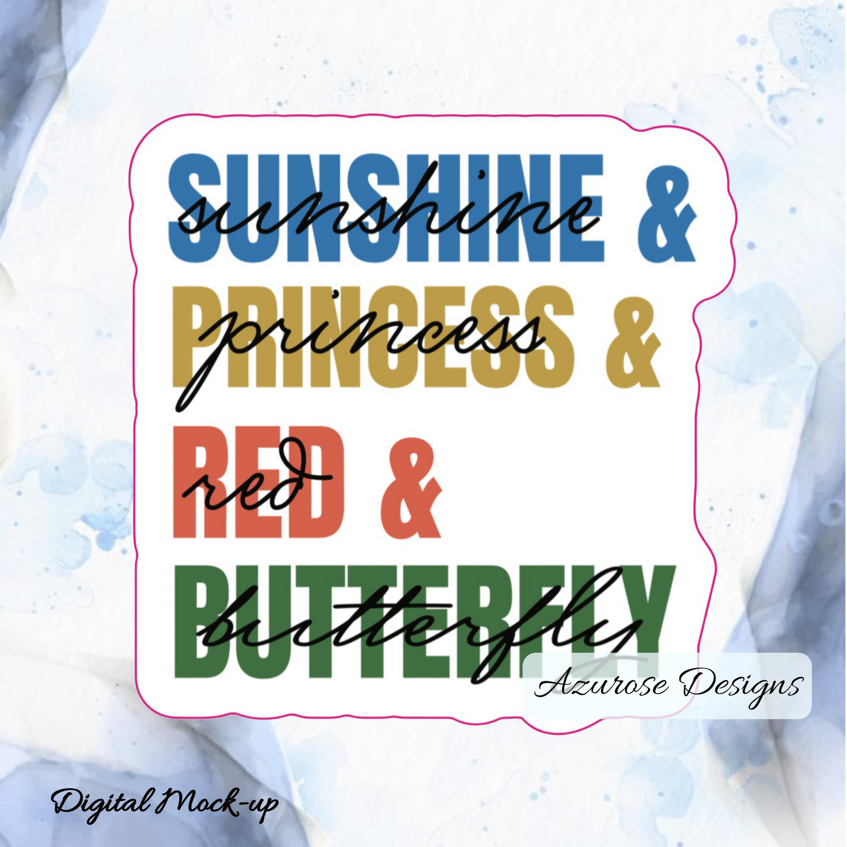 Twisted Nicknames Sticker – Azurose Designs